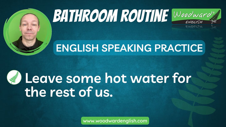 Bathroom Routine Phrases Learn English Speaking Practice With 
